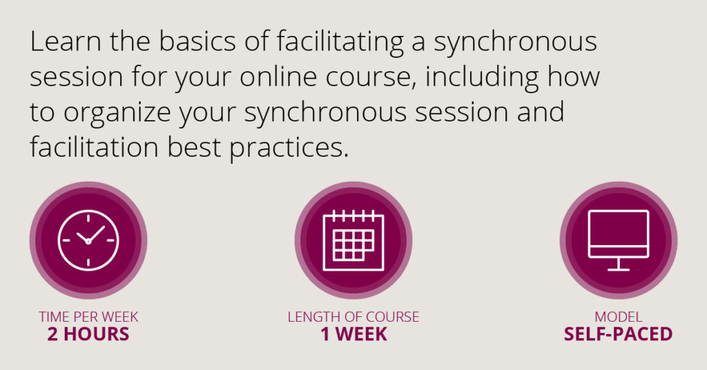 Designing and Facilitating Synchronous Sessions - Training Course site ...